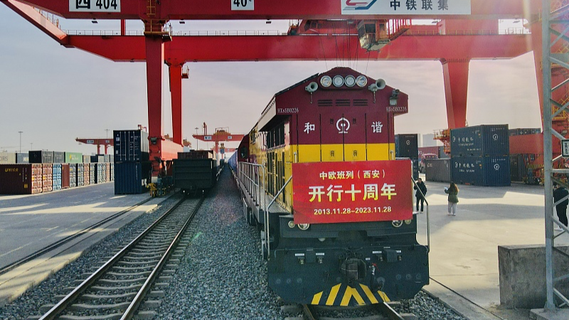 Ciudad china de Xi'an gestiona más de 20.000 trenes de carga China-Europa en diez años - CGTN en ...