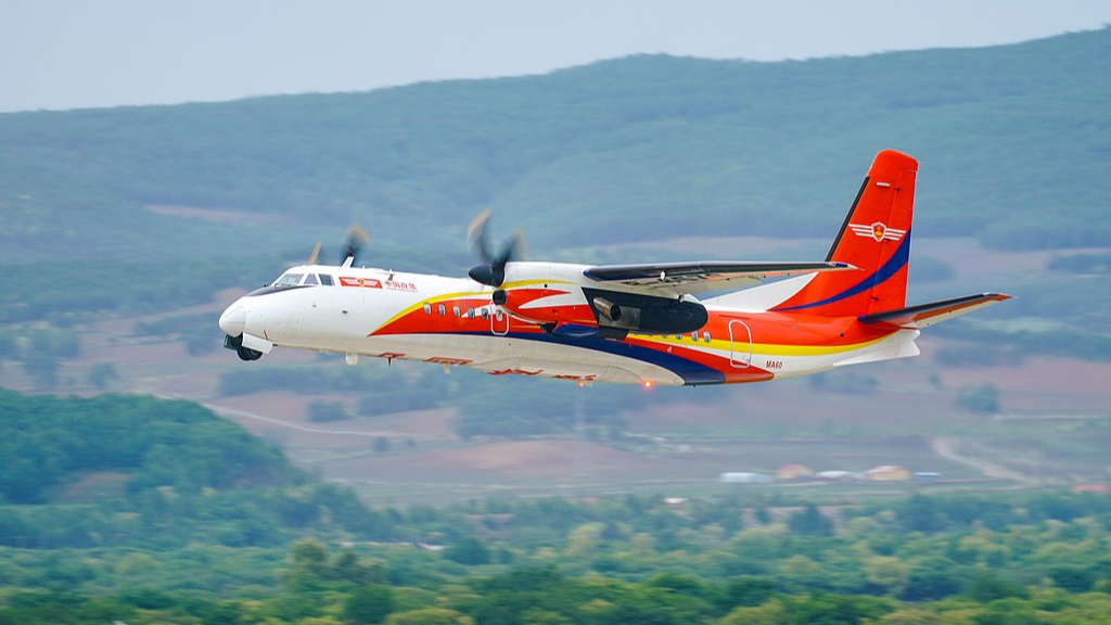 Avión civil de búsqueda y rescate MA60 de China realiza su primer vuelo ...